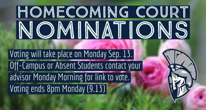 Homecoming Court Nominations – West Hall High School